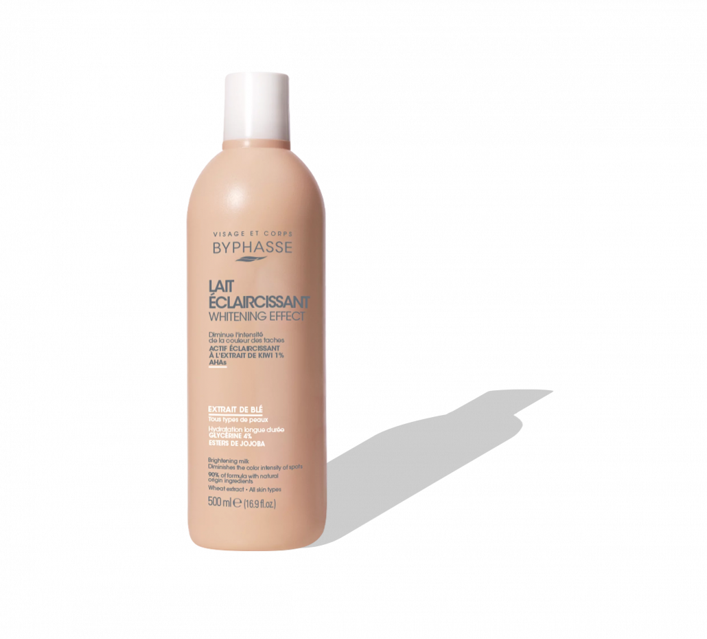 Lait éclaircissant byphasse à l'extrait de blé